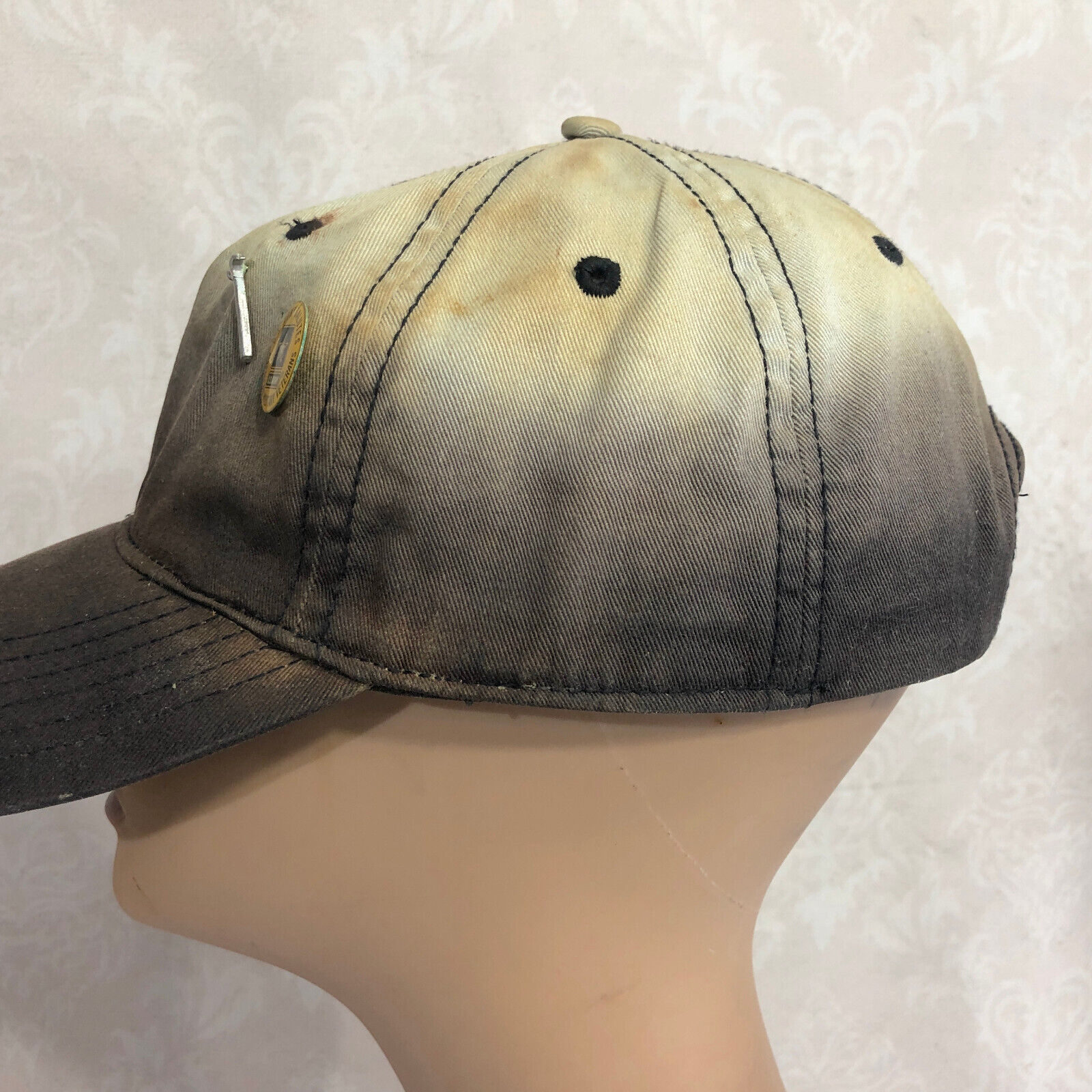 Combat Veteran US Army Veteran Heavily Worn Discolored Baseball Cap Hat ...