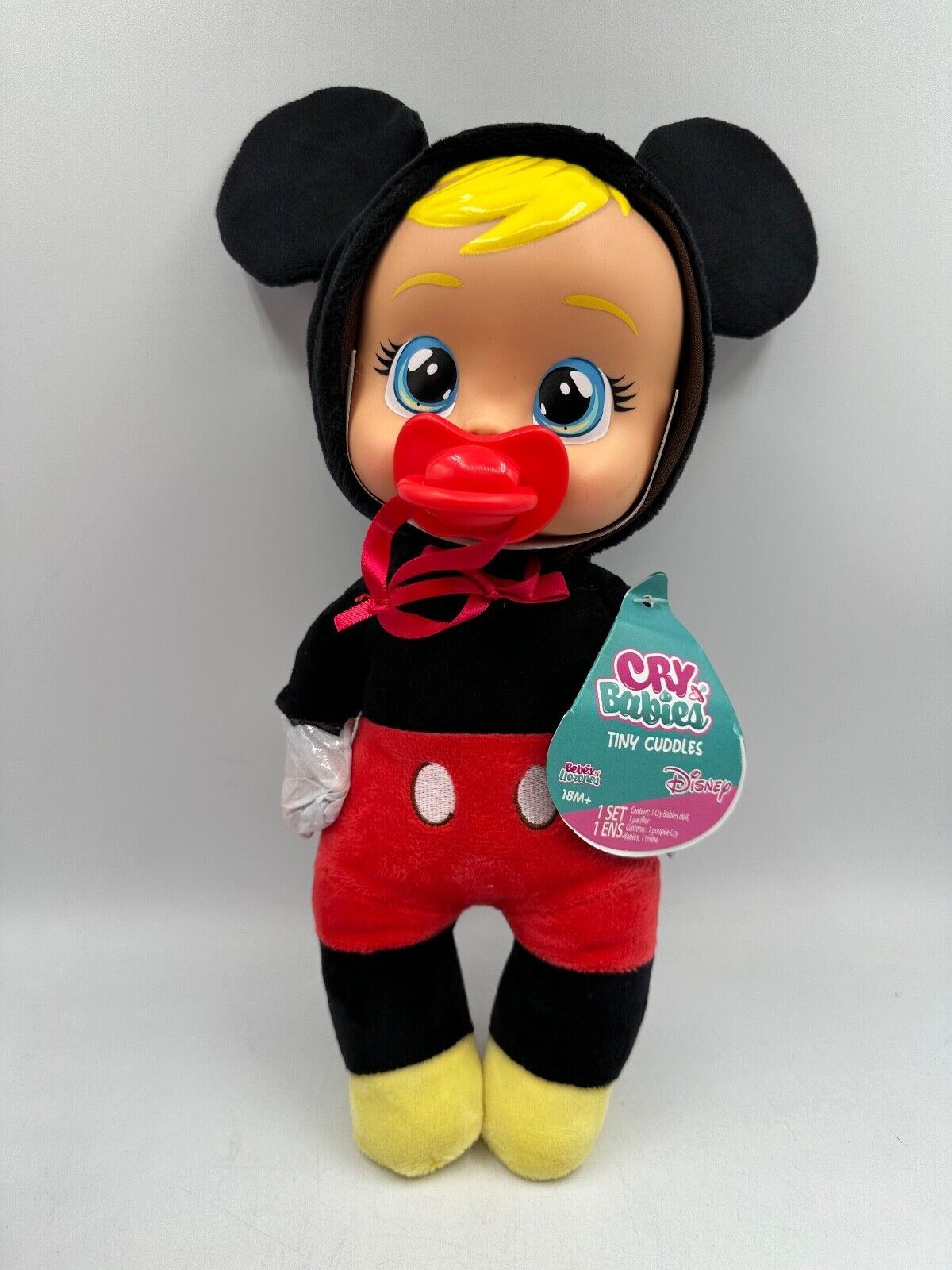 2024 Cry Babies Tiny Cuddles Disney 10" Mickey Mouse Inspired Baby Doll ...