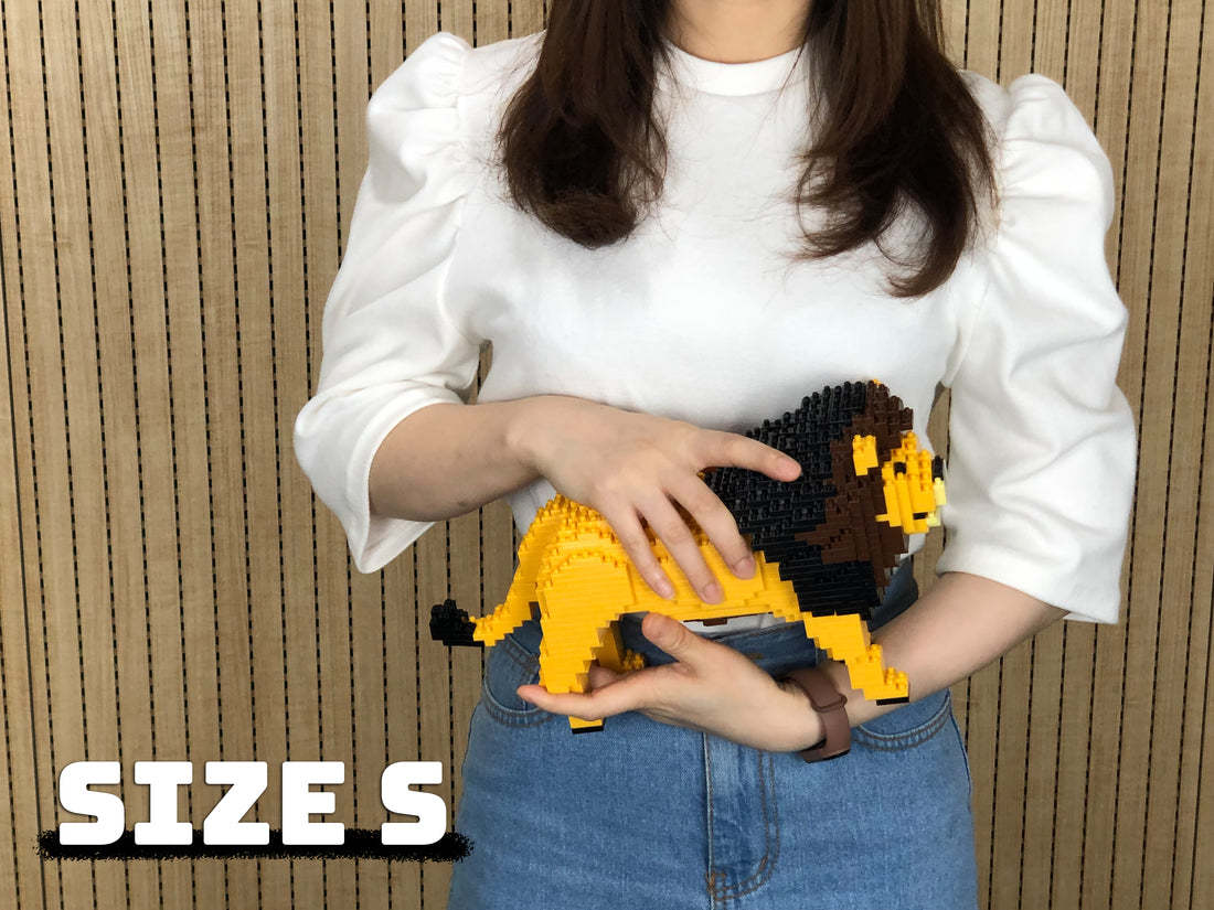 Lion Sculptures (JEKCA Lego Brick) DIY Kit - Building Toy Complete Sets ...