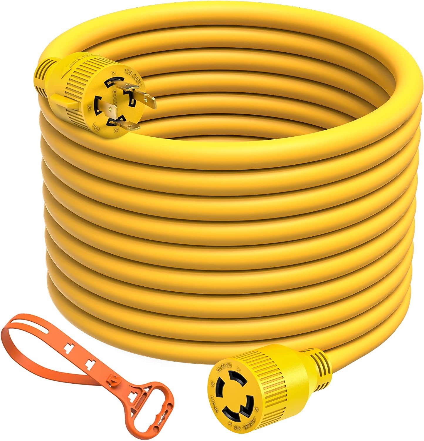 50 Amp Rv Extension Cord Kohree Nema L14-30 Generator Cord 30 Amp 4 ...