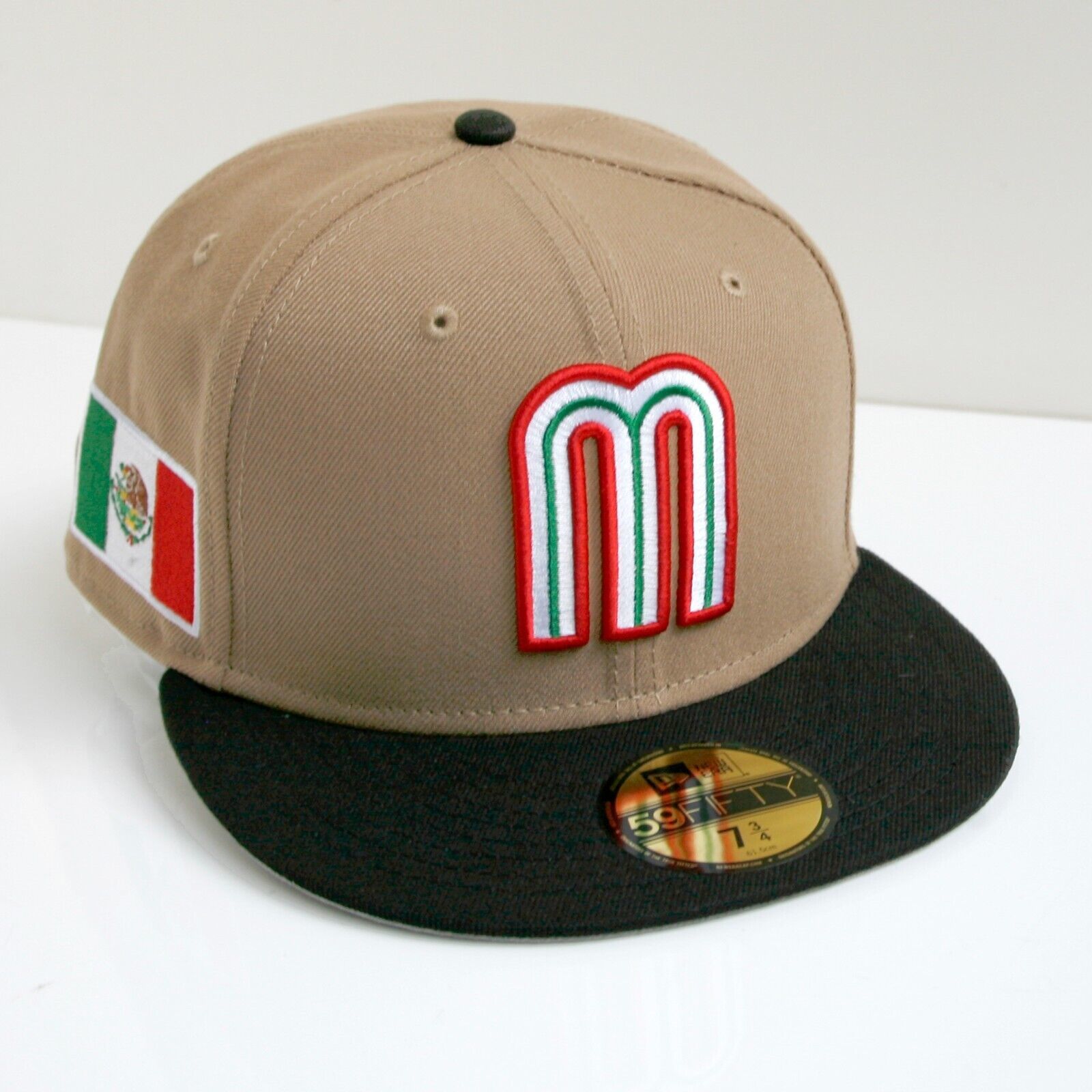 New Era Mexico 59Fifty Fitted Cap WBC Limited-Edition Khaki/Black/Gray ...