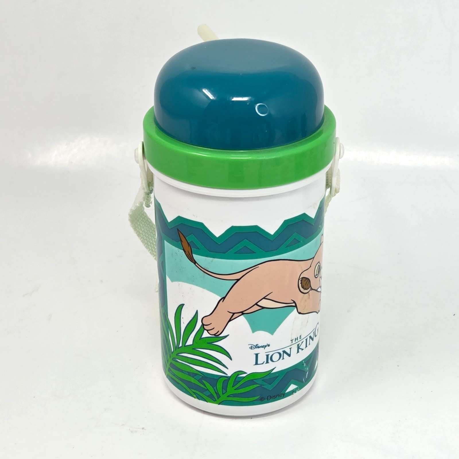 6" VINTAGE 1990's DISNEY THE LION KING PLASTIC 16 OZ CANTEEN SIMBA ...