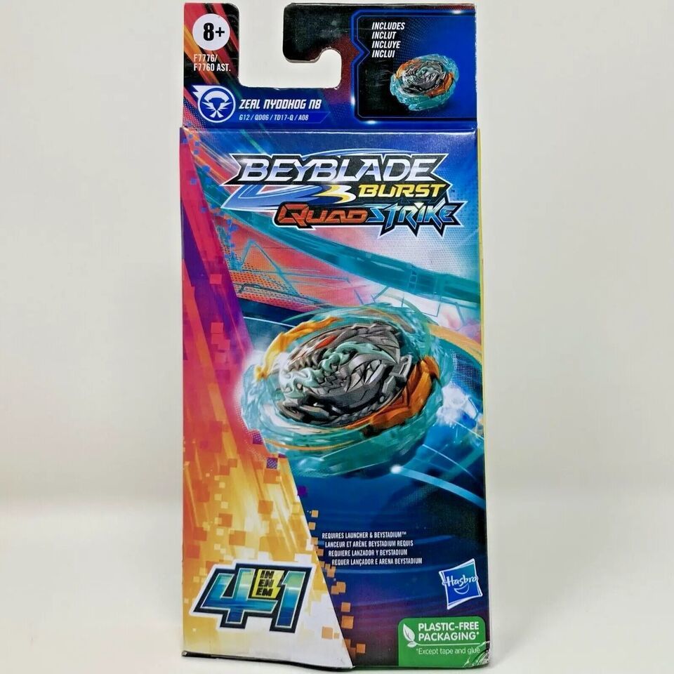 2x BEYBLADE BURST Zeal Nyddhog N8 And Fierce Achilles A8 QUAD STRIKE ...