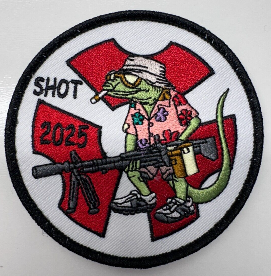Shot Show 2025 Lizard Holding Rifle 3.5 in and 50 similar items