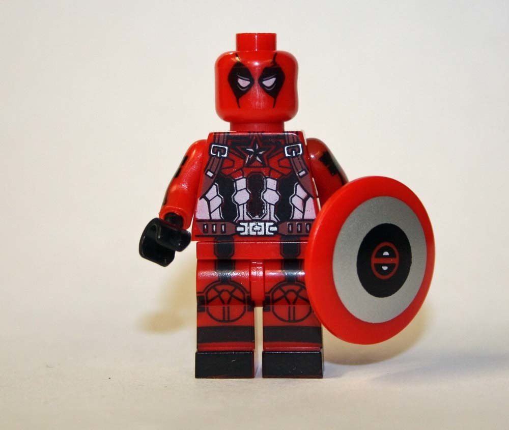 Deadpool Captain America Marvel Comic Custom Minifigures - LEGO (R ...