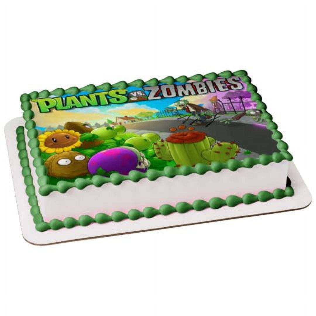 Plants VS Zombies Edible Image Cake Topper, by Party Poppin Cake Toppin ...