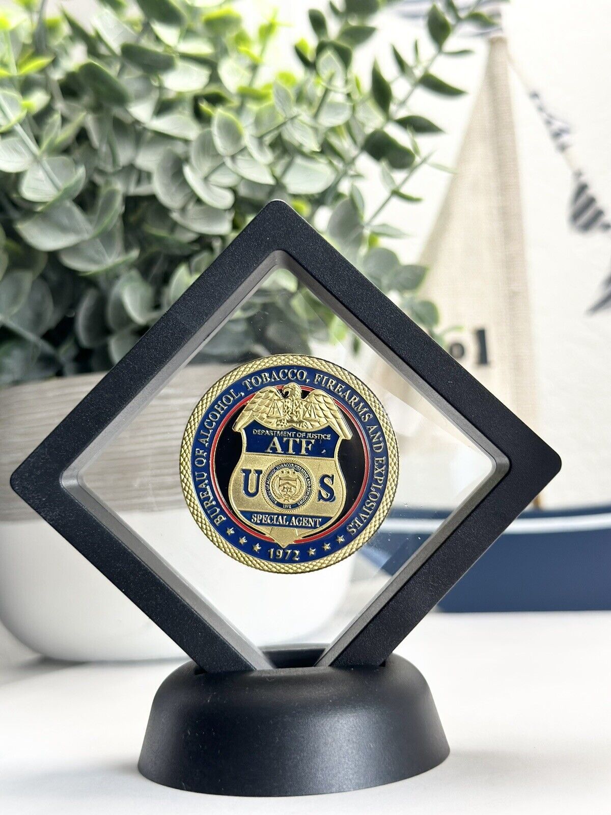 ATF BUREAU OF ALCOHOL TOBACCO & FIREARMS Challenge Coin With Case! New ...