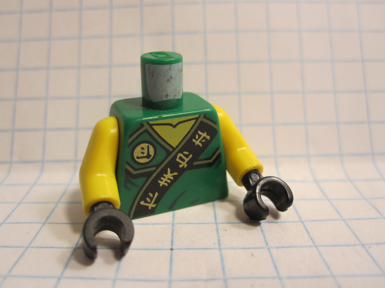 Lego part #973pb1913c01: Green Torso- Ninjago Robe w/ Sash & Lloyd ...