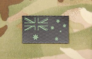 Mini Australian IR Flag Patch Task Force 66 SOTG SASR 2 Cdo Green/Black ...