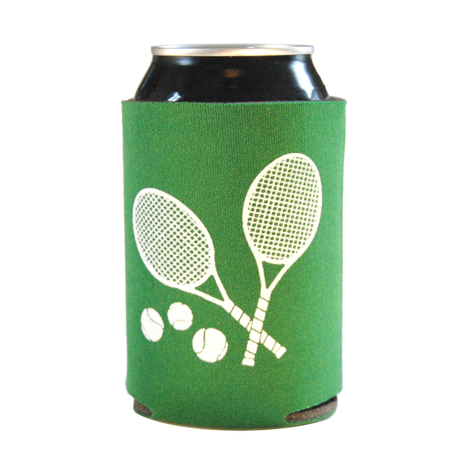 10 Tennis Can Coolers, Racket / Ball Design, Insulated Can Coolies ...