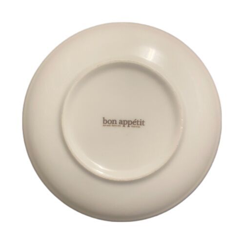 Bon Appetit 6-Snack Plates 6 3/4" D Hors D'oeuvre Eat Well Savor Life ...