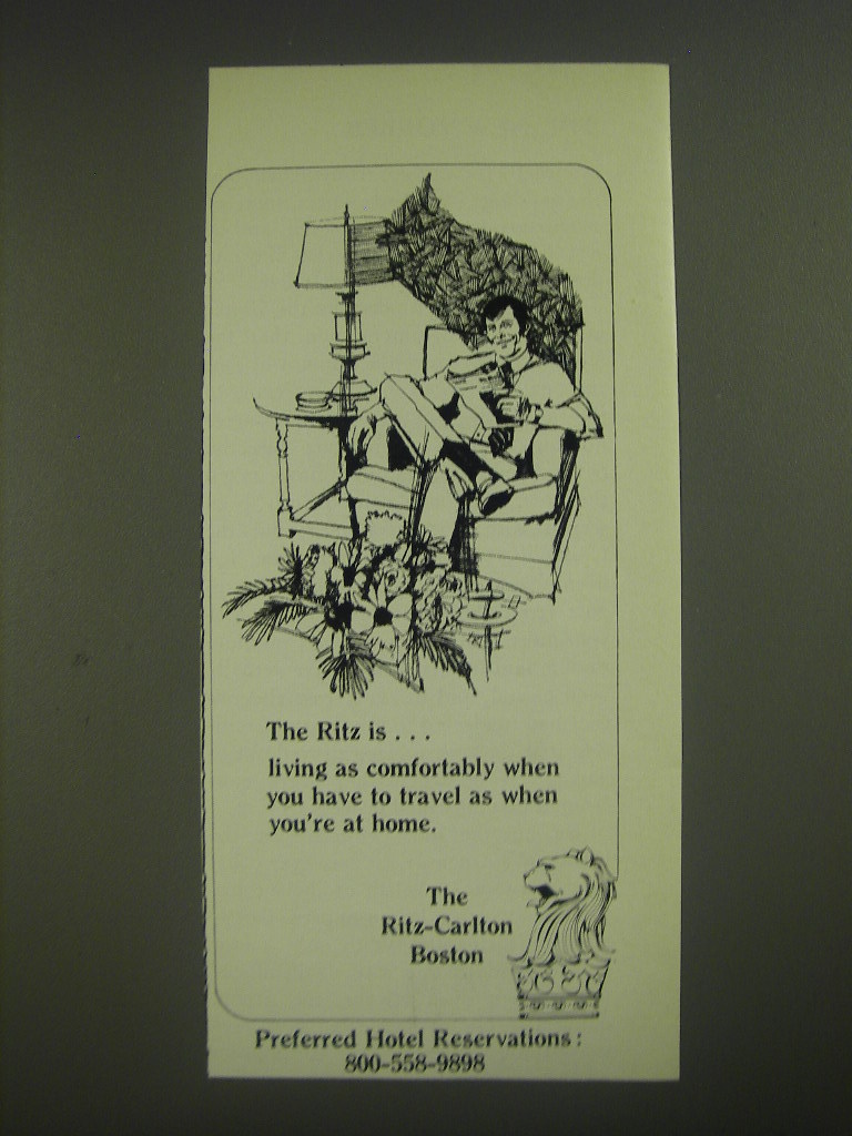 1974 The Ritz-Carlton Boston Hotel Ad - The and 50 similar items