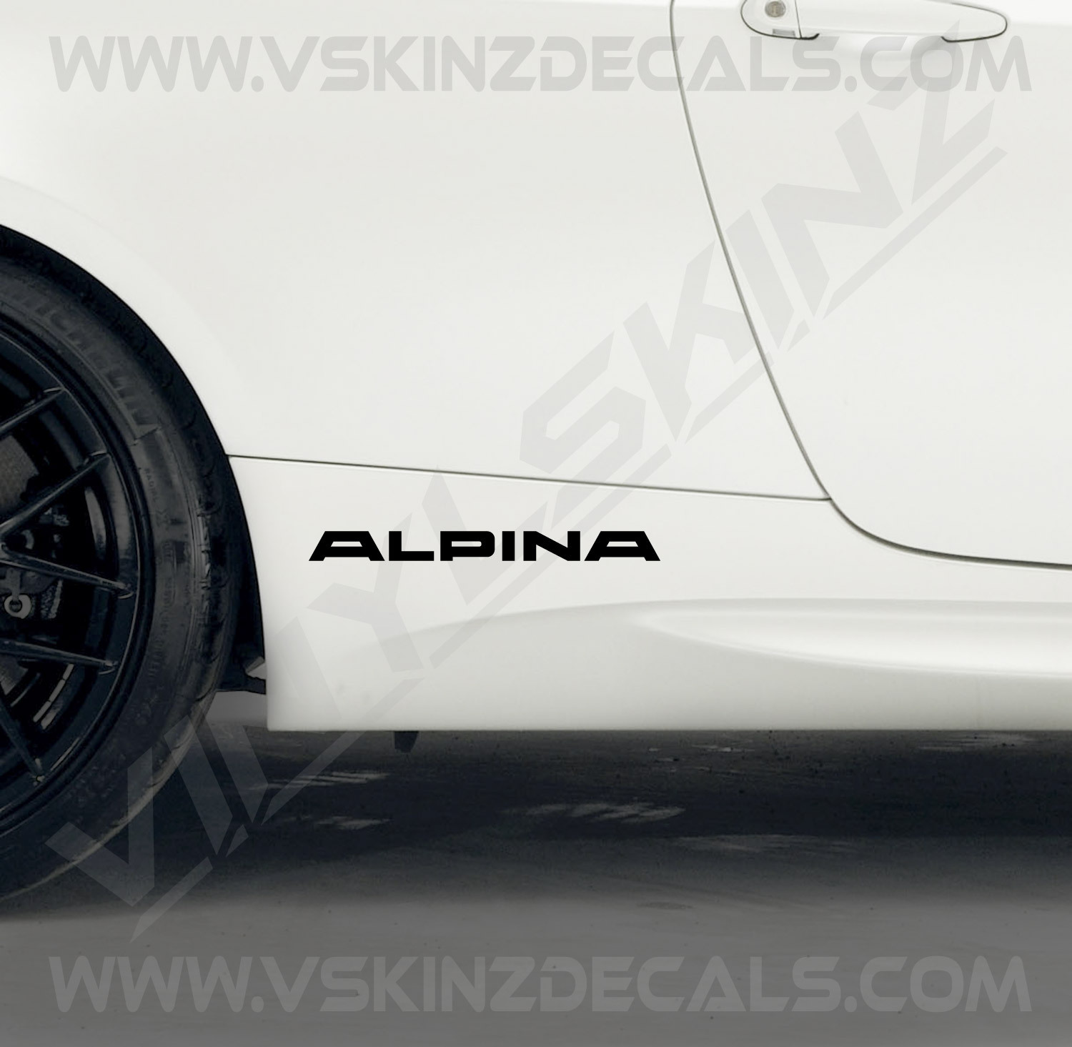 BMW Alpina Logo Premium Quality Skirt Decals Kit Stickers M1 M3 M4 M5 ...