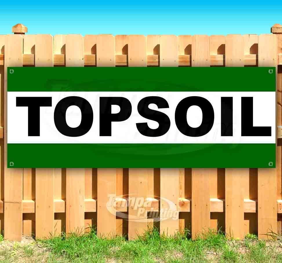 TOPSOIL Advertising Vinyl Banner Flag Sign Many Sizes LANDSCAPING ...