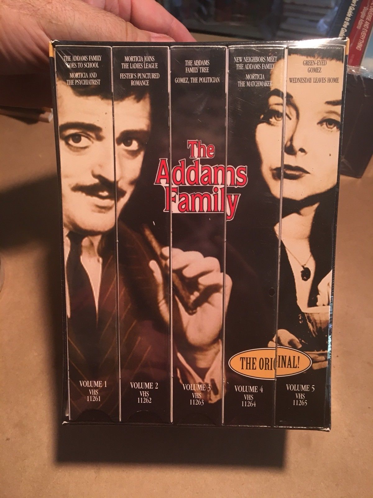 Original Addams Family VHS Collection 5-Pack In Box - Still Shrink ...