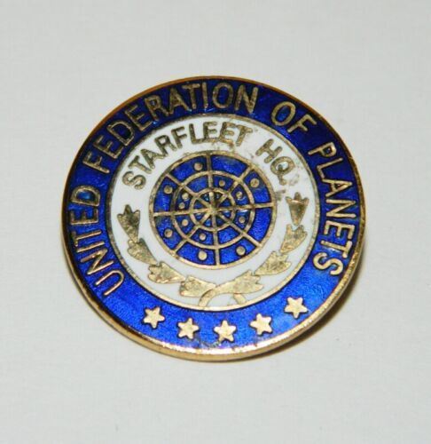Classic Star Trek TV Series UFP Starfleet Headquarters LogoMetal Enamel ...