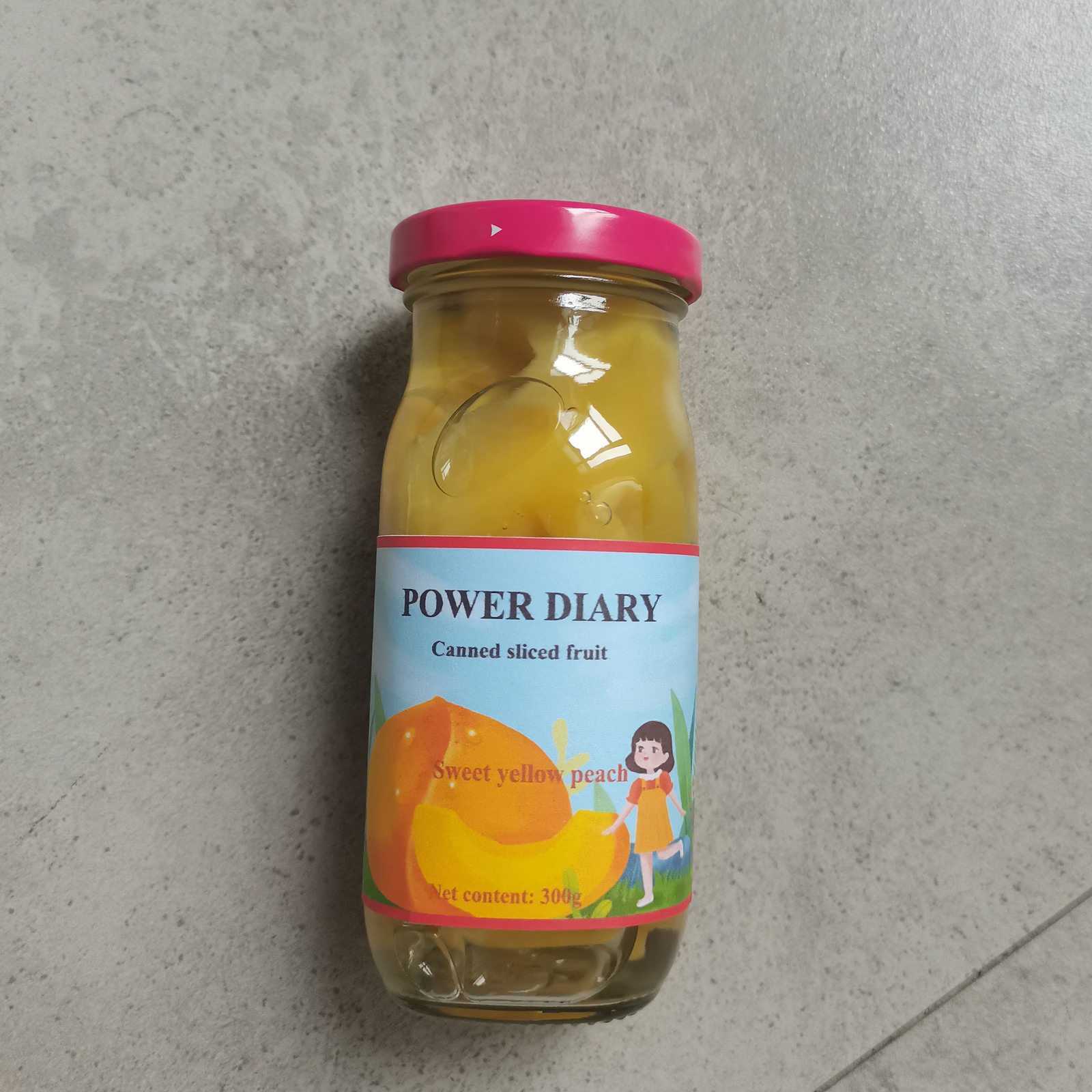 POWER DIARY Canned sliced fruit 100% fruit juice peach slices - Tinned ...