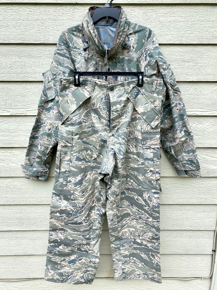 GENUINE USAF APECS ABU GORE TEX TIGER STRIPE ALL PURPOSE SET - LARGE ...