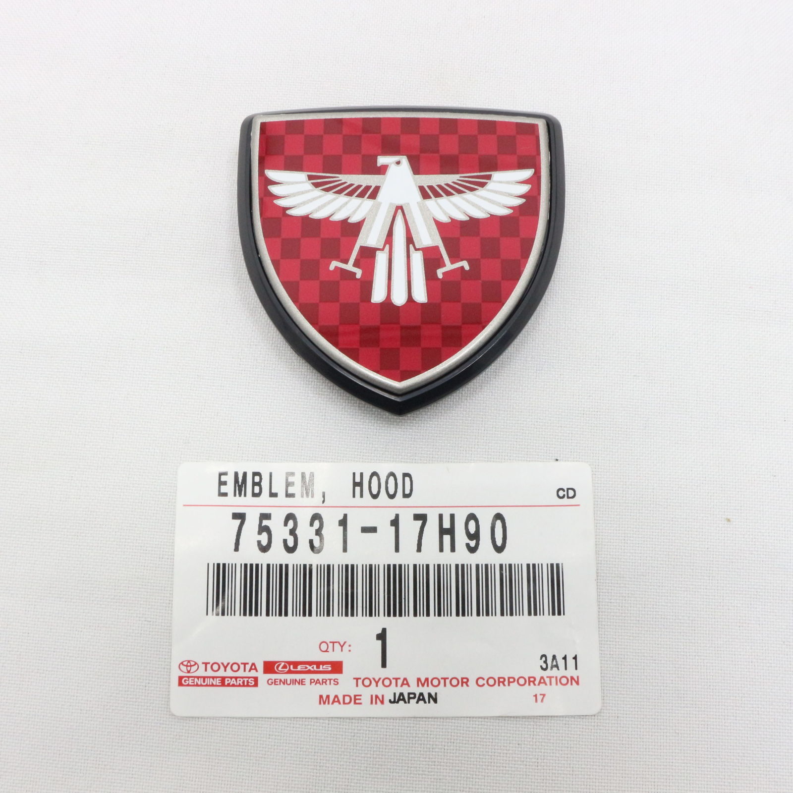 Toyota MR2 MR-2 1984-1989 Red Front Eagle Hood Emblem Badge 75331-17H90 ...