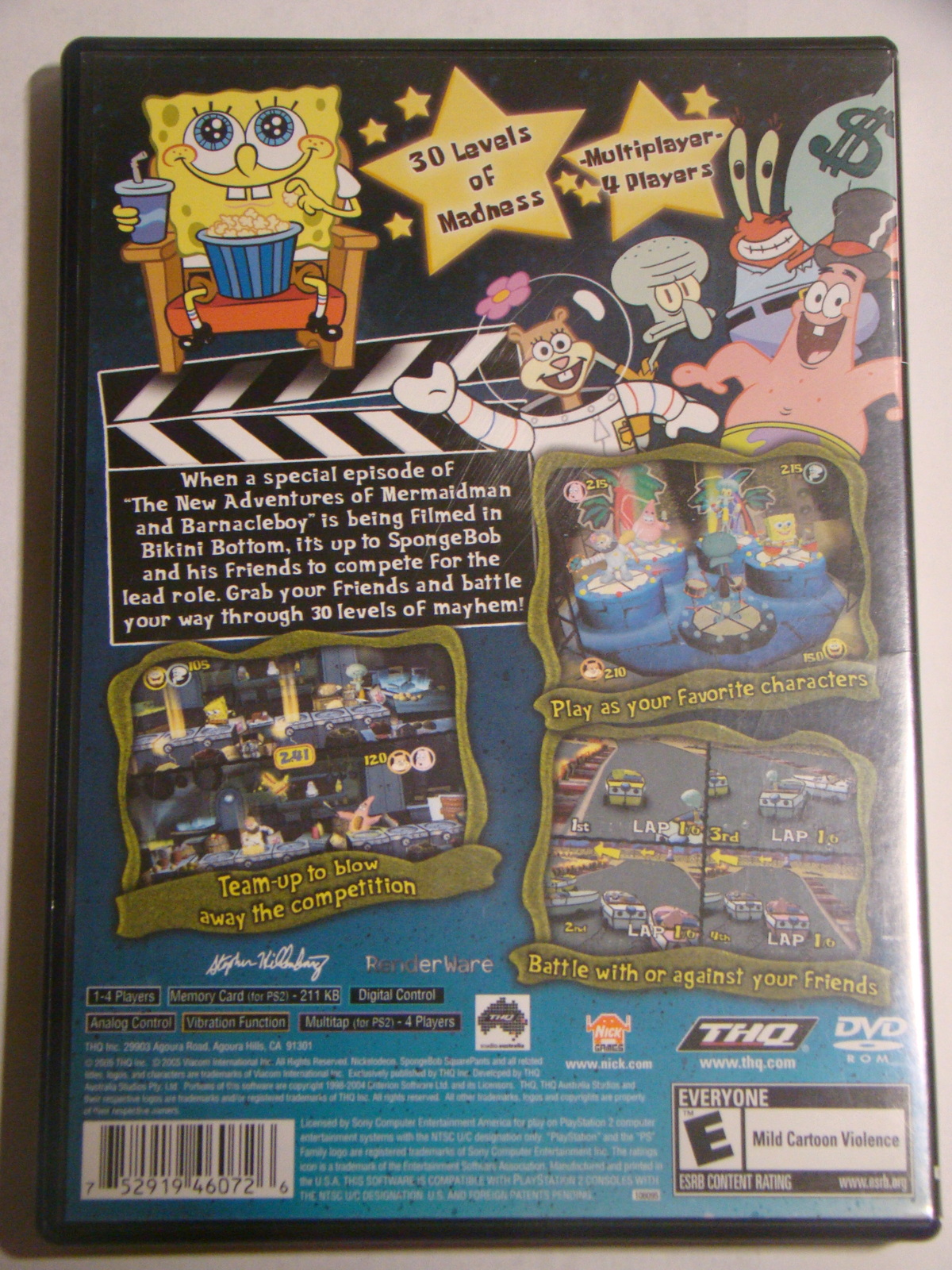 Playstation 2 - Spongebob Squarepants LIGHTS, CAMERA, PANTS! (Complete ...