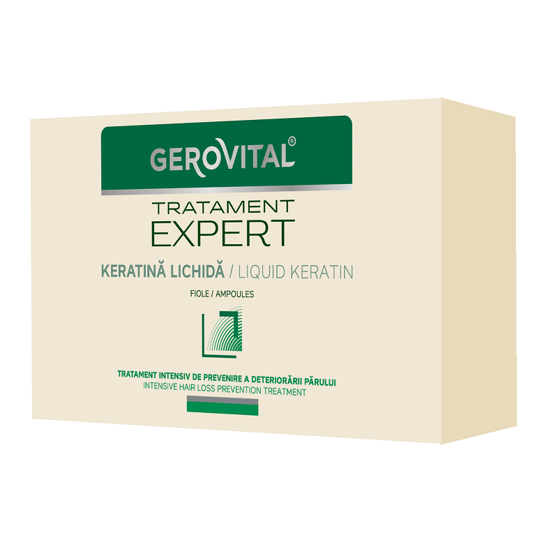 Gerovital Liquid Keratin Expert Treatment 10 vials x 10 ml - Intensive ...