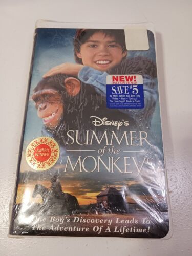 Disney's Summer Of The Monkeys VHS Tape Brand New Factory Sealed - VHS ...