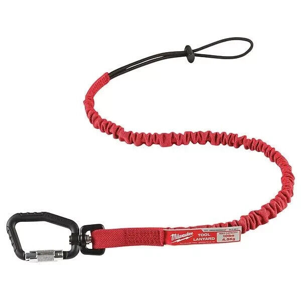 Milwaukee Tool 48-22-8810 10 Lb. Locking Tool Lanyard - Safety Harnesses