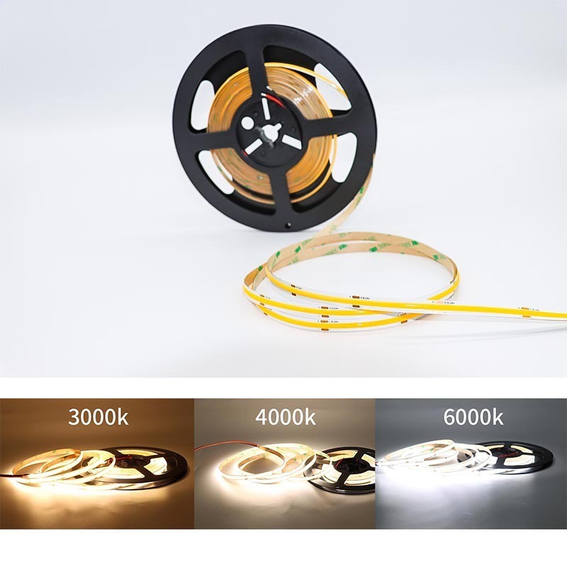 480 Color Temperature COB Light Strip Neon 24V Flexible Embedded - Home ...