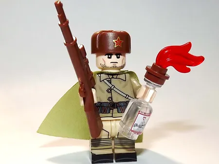 SM Russian Sniper with Molotov Cocktail WW2 Minifigures Custom Lego ...