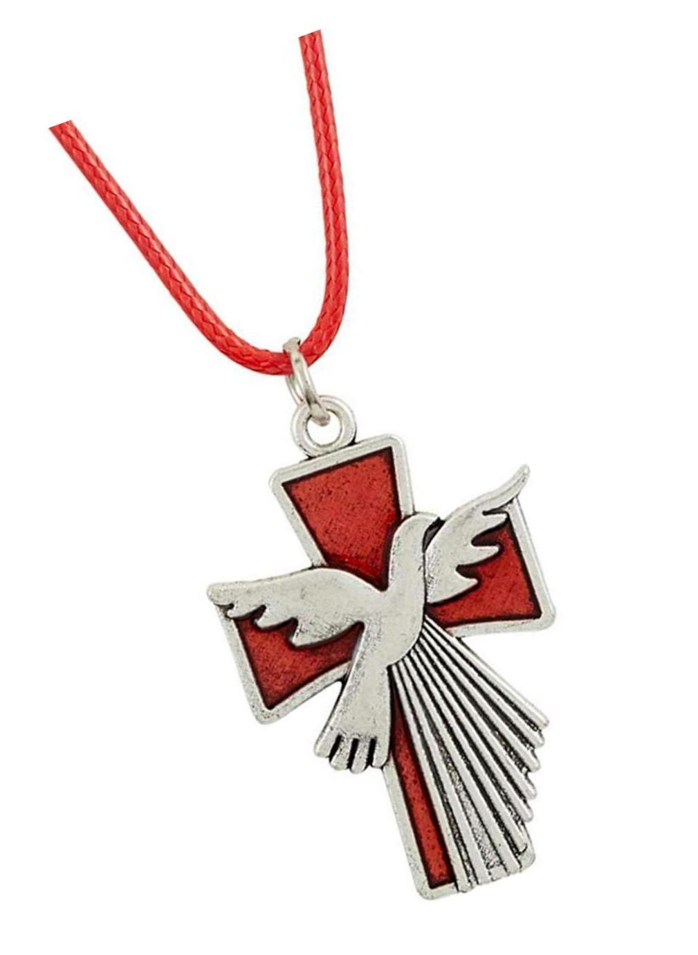 Confirmation Holy Spirit Dove and Cross Pendant Necklace, 24 ...