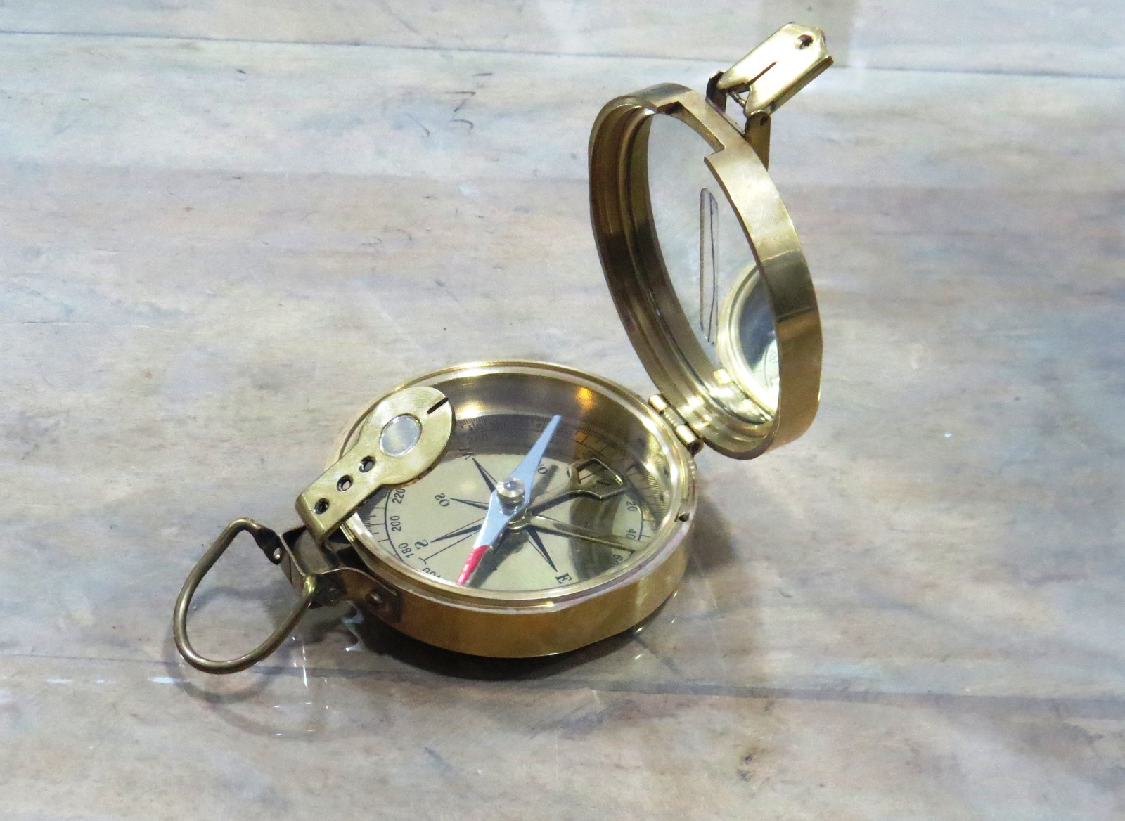 NauticalMart Vintage Brass Marine Maritime Compass - Compasses