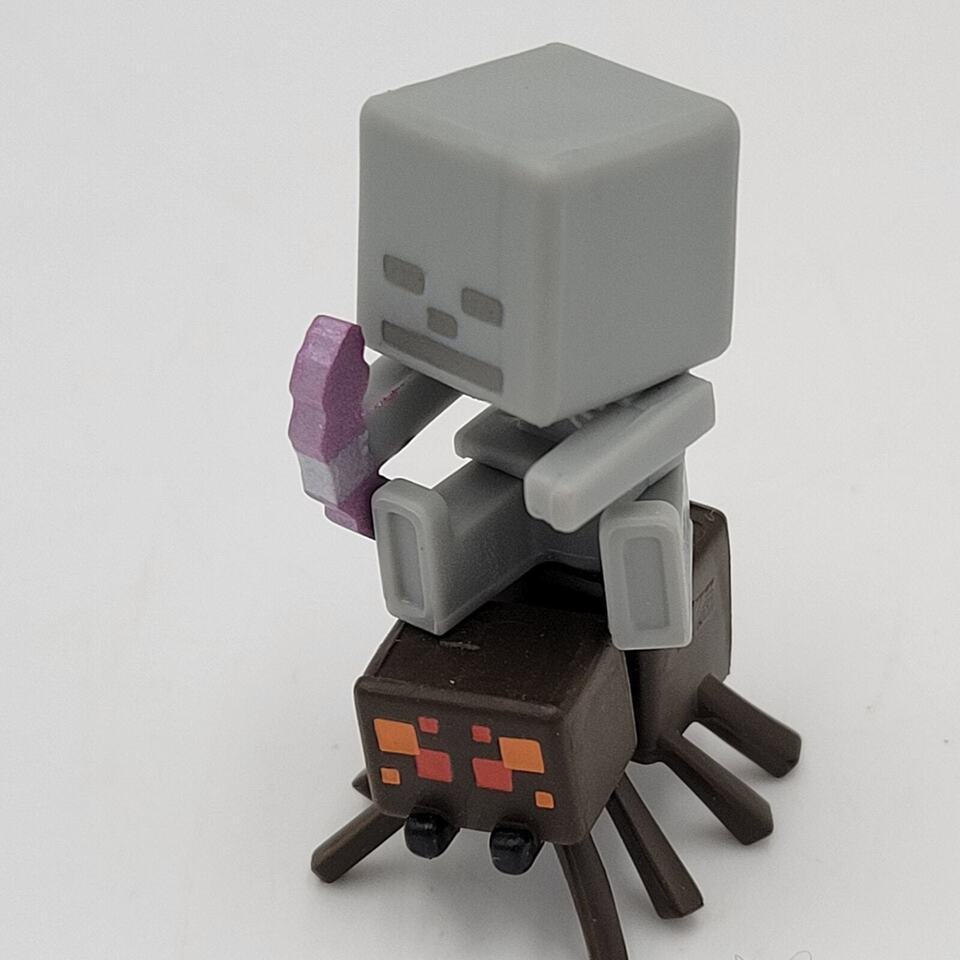 Minecraft Minifigures Mattel TNT Series 25 Gray Figurine Spider Jockey ...