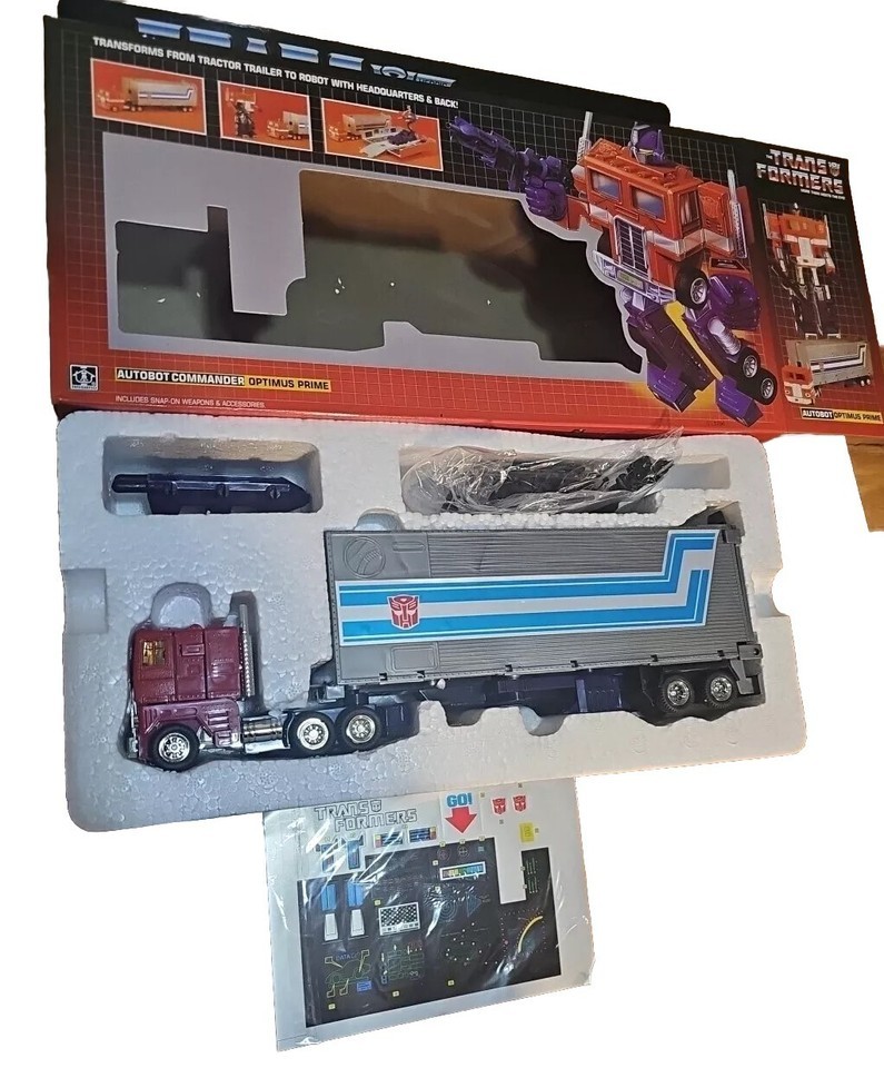 Transformers G1 Optimus Prime new In Box Takara 1982 w/Instructions and ...