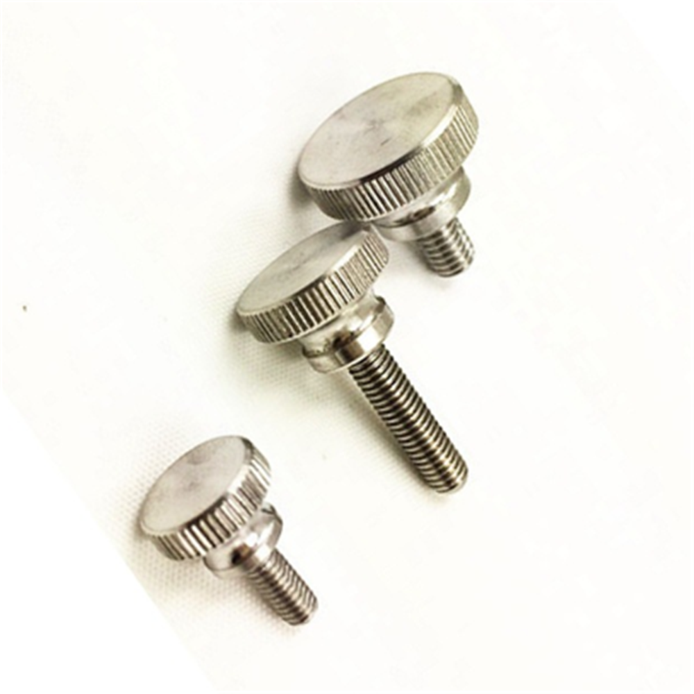 M6 Knurled Thumb Screw With Collar Knurling Screws Manual Adjustment Bolt DIN464 - Fasteners ...