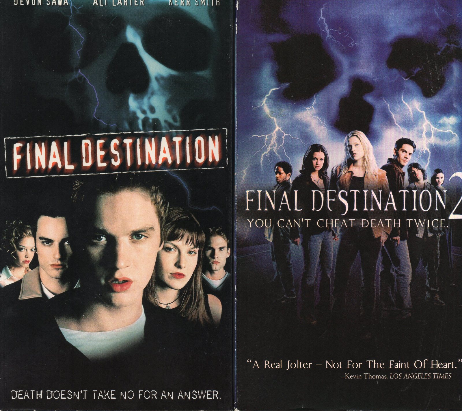 FINAL DESTINATION 1 & 2 (vhs) premonition messes up Death's design ...