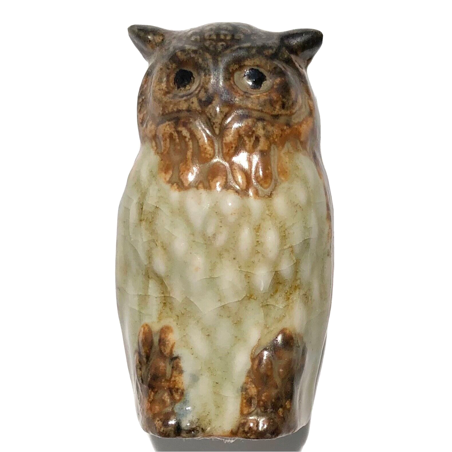 Otagiri ceramic owl figurine vintage MCM brown owl wise bird ...