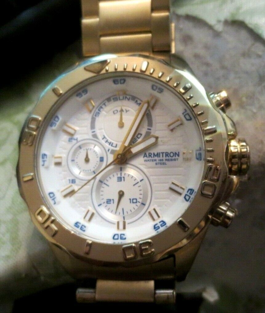 Armitron Quartz Chronograph Diver style VX9N 46mm bezel Men's Watch in ...