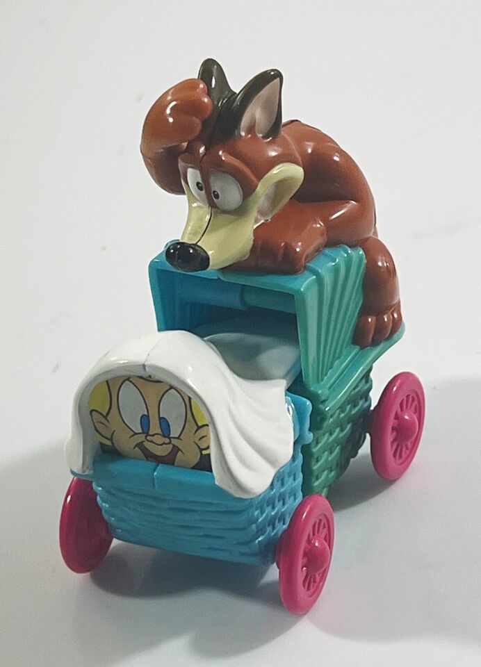 Animaniacs Mindy and Buttons Toy Baby Carriage 1994 Mcdonalds Happy ...
