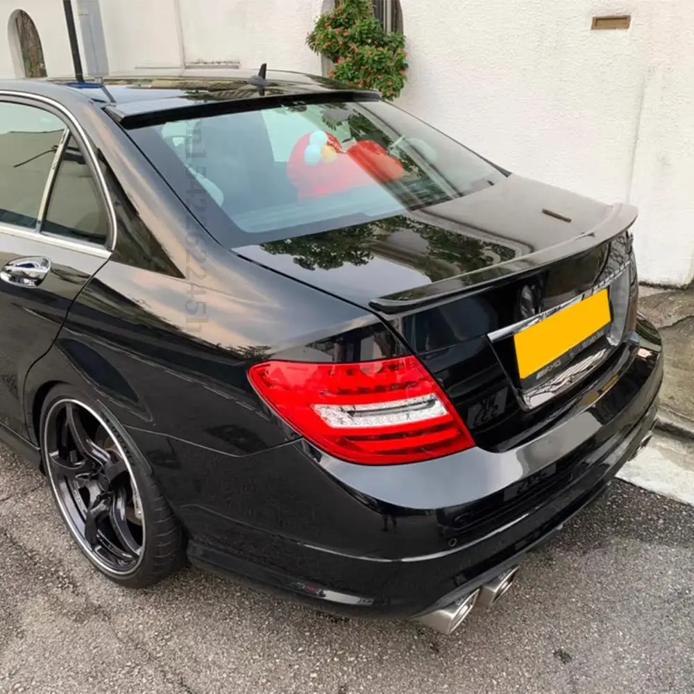 Exterior Part Rear Spoiler Wing Styling Facelift For Benz W204 C cl 4 ...