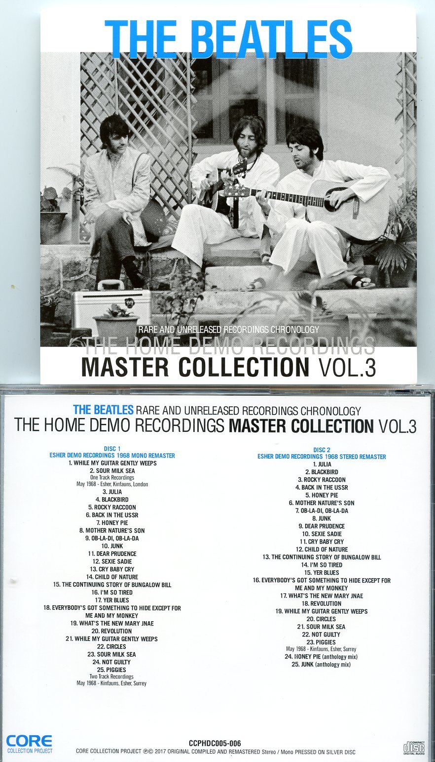 The Beatles - The Home Demo Recordings Master Collection Vol 3 ( 2 CD ...