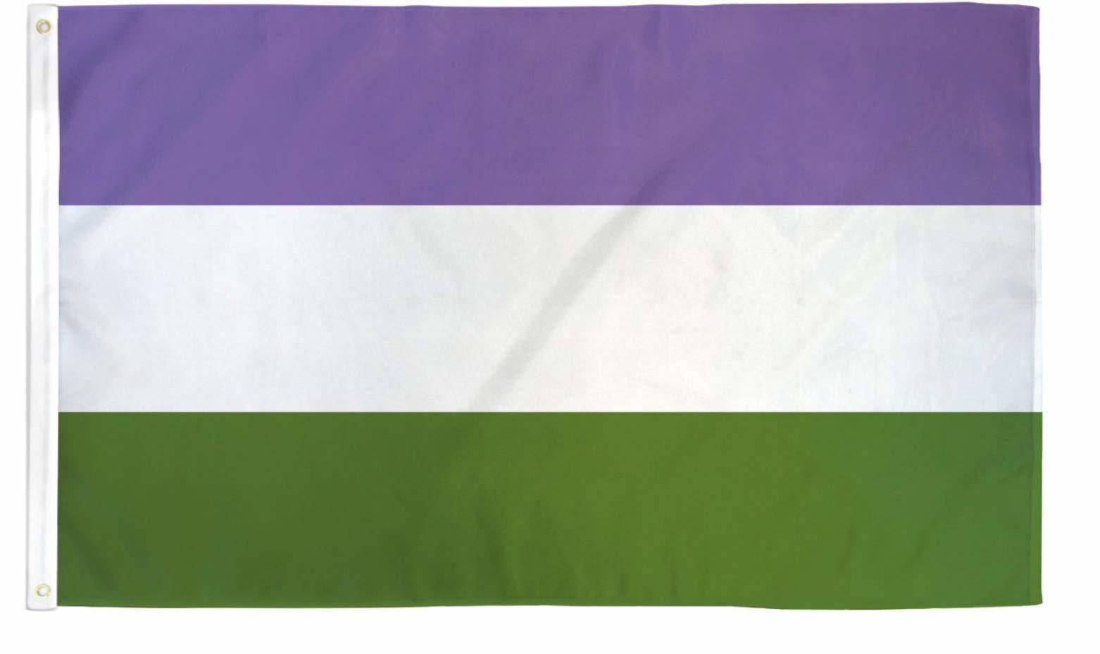 Genderqueer Flag 3' x 5' LGBTQ Pride Flag Single Sided Wall Decoration ...