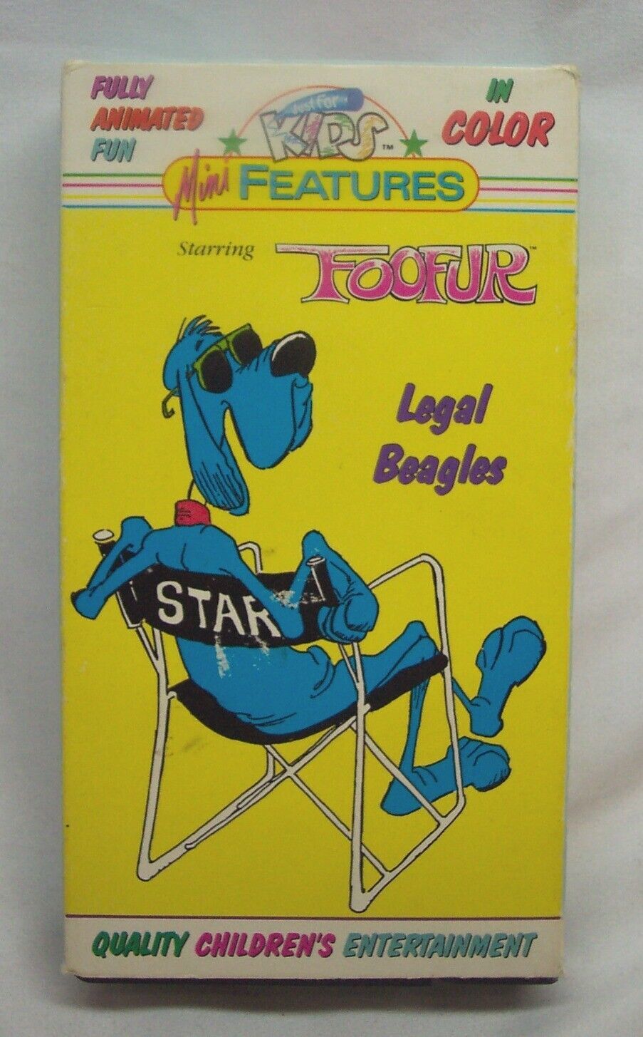Vintage 1986 Mini Features FOOFUR LEGAL BEAGLES VHS VIDEO Cartoon 1980 ...