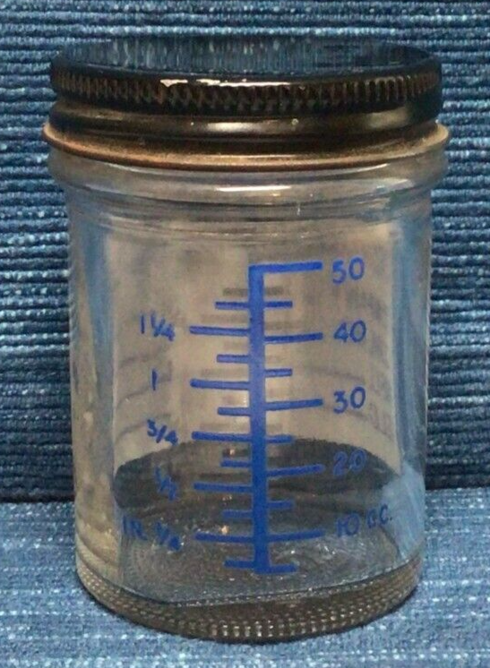 1972 Vtg NOS Schlumberger Gas Oil Well Glass Bottle Core Sample ...