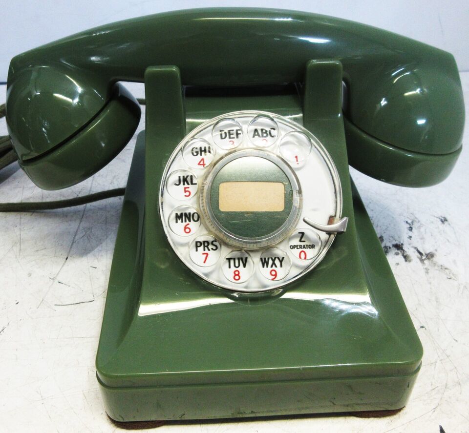 Western Electric Green Thermalite Model 302 Telephone Restored 1940's ...