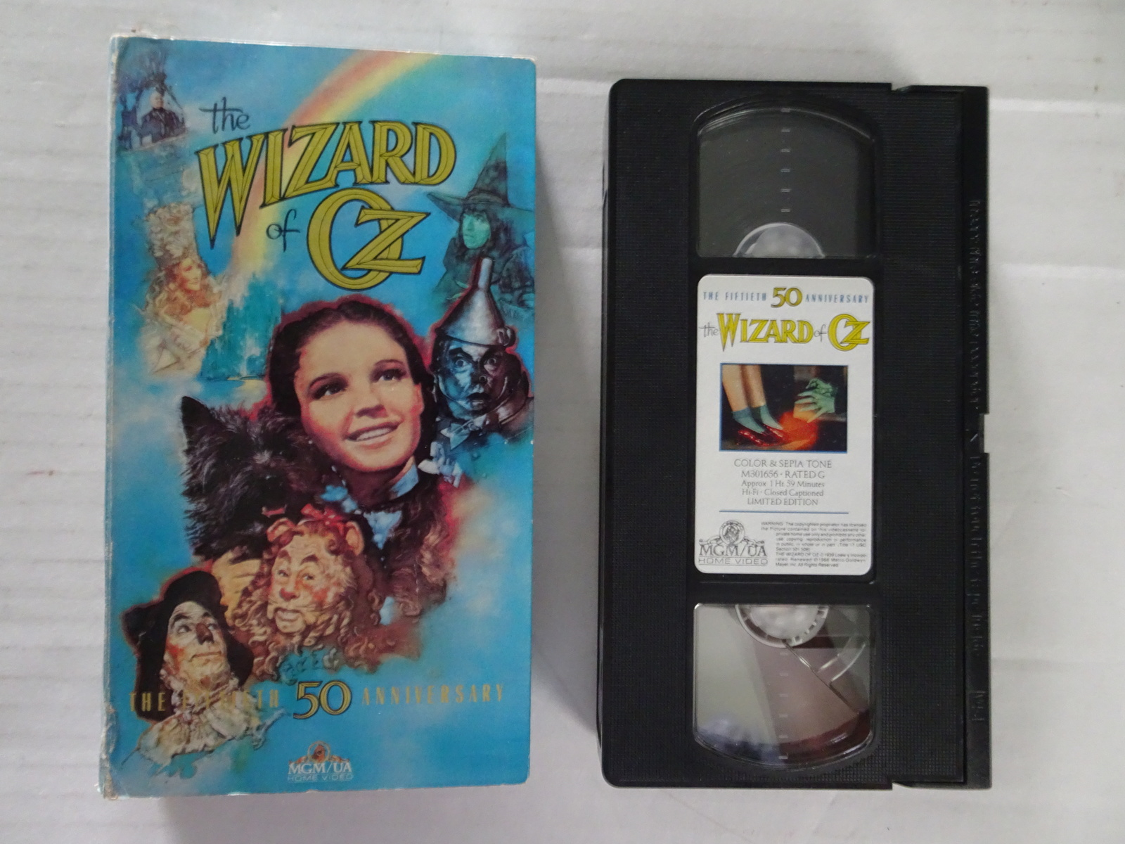 The Wizard of Oz - VHS Tape - 50th Anniversary Edition with Judy ...