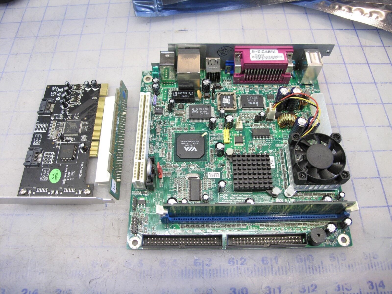 VIA C3VCM6 Mini ITX Server Motherboard w/ 800Mhz CPU 256MB RAM ...