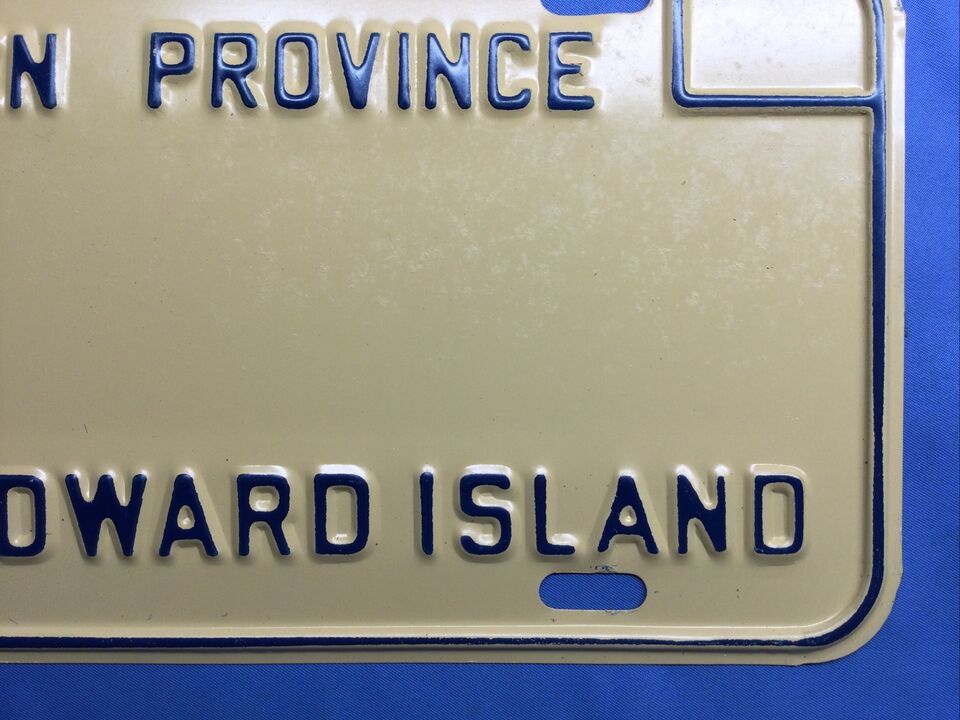1972 72 PRINCE EDWARD ISLAND PEI CANADA SAMPLE LICENSE PLATE NO NUMBERS ...