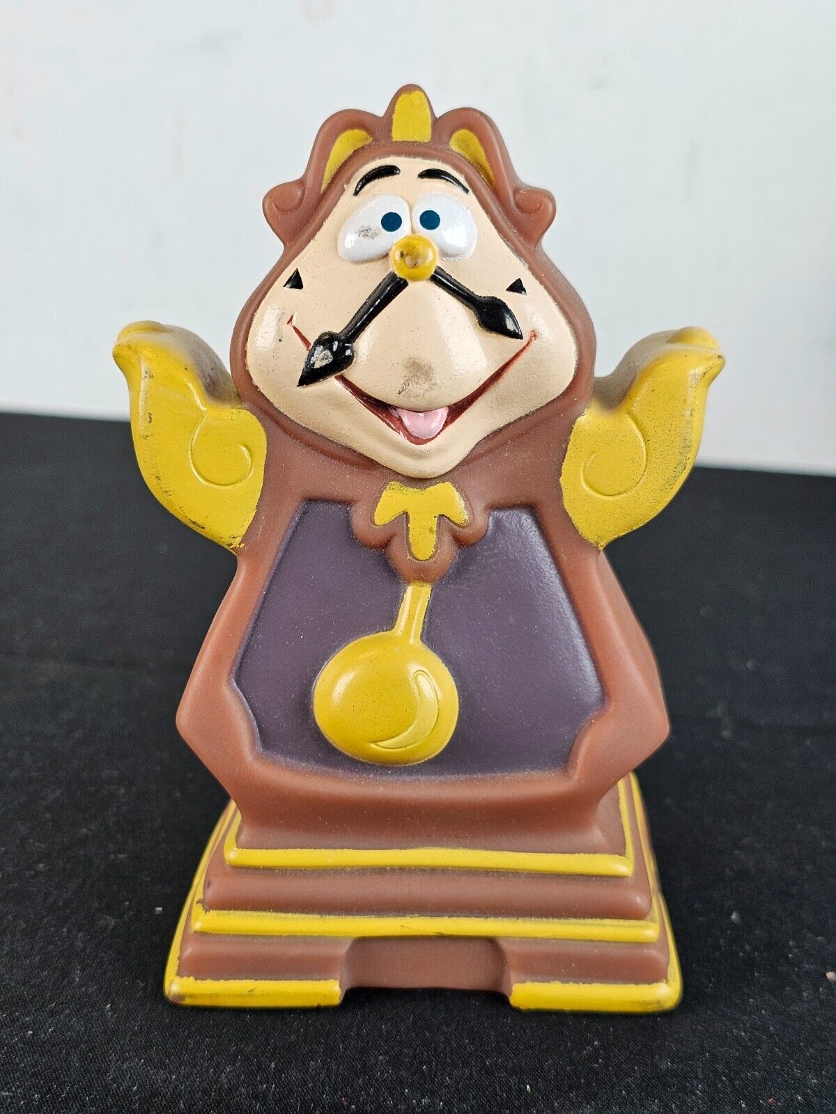 Beauty And The Beast Cogsworth Grandfather Clock 1992 Rubber Toy Puppet ...