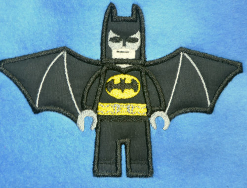 Batman Lego Applique Machine Embroidery Design - Digital Art