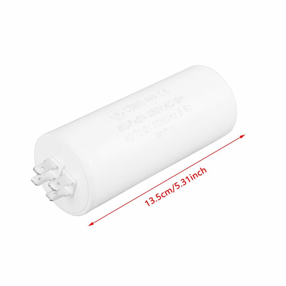Ywbl-Wh Cbb60 Capacitor Cylinder Shaped Run Round Capacitor Motor 80Uf ...